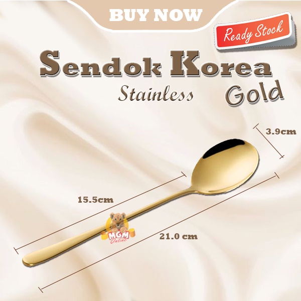Jual Gold SUJEO sendok makan emas korea Gold dinner Spoon korean ...