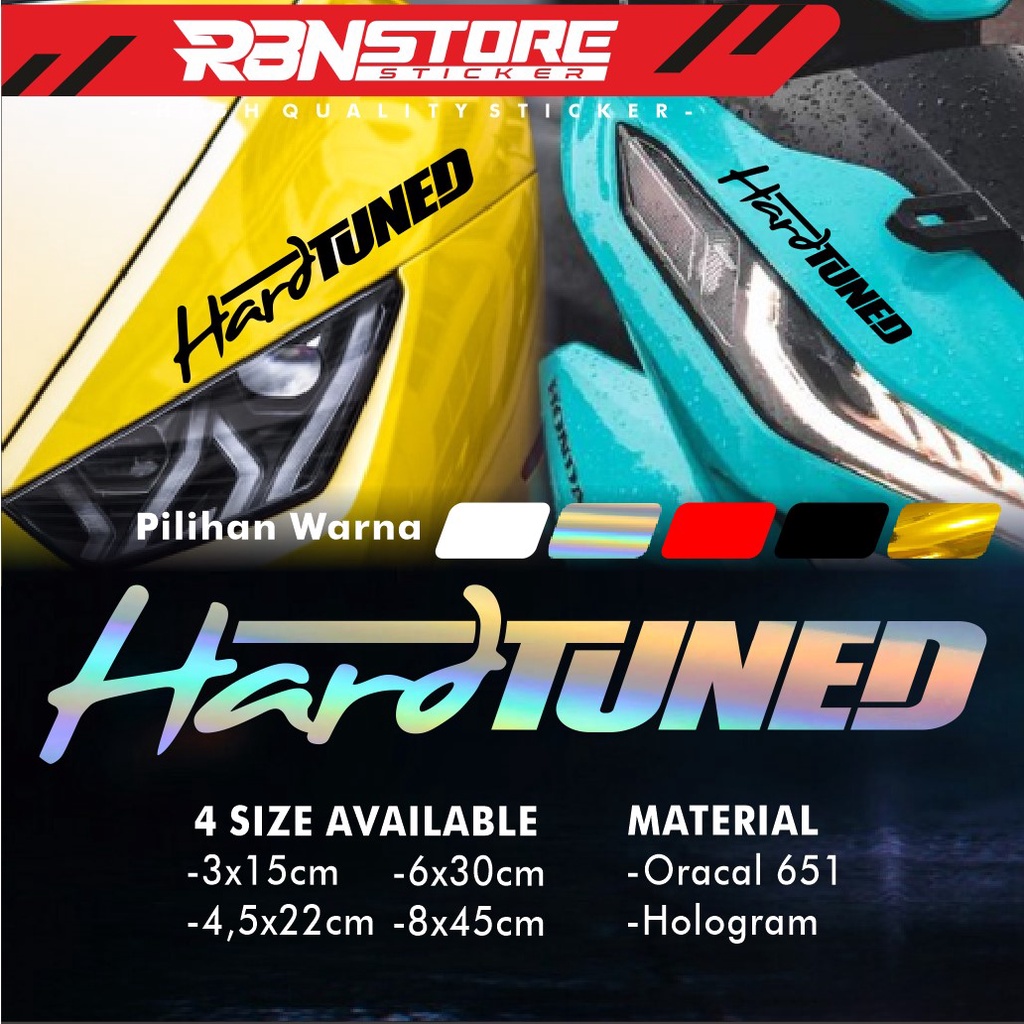 Jual STIKER HARDTUNED UNTUK MOTOR DAN MOBIL CUTTING STICKER WARNA SOLID ...