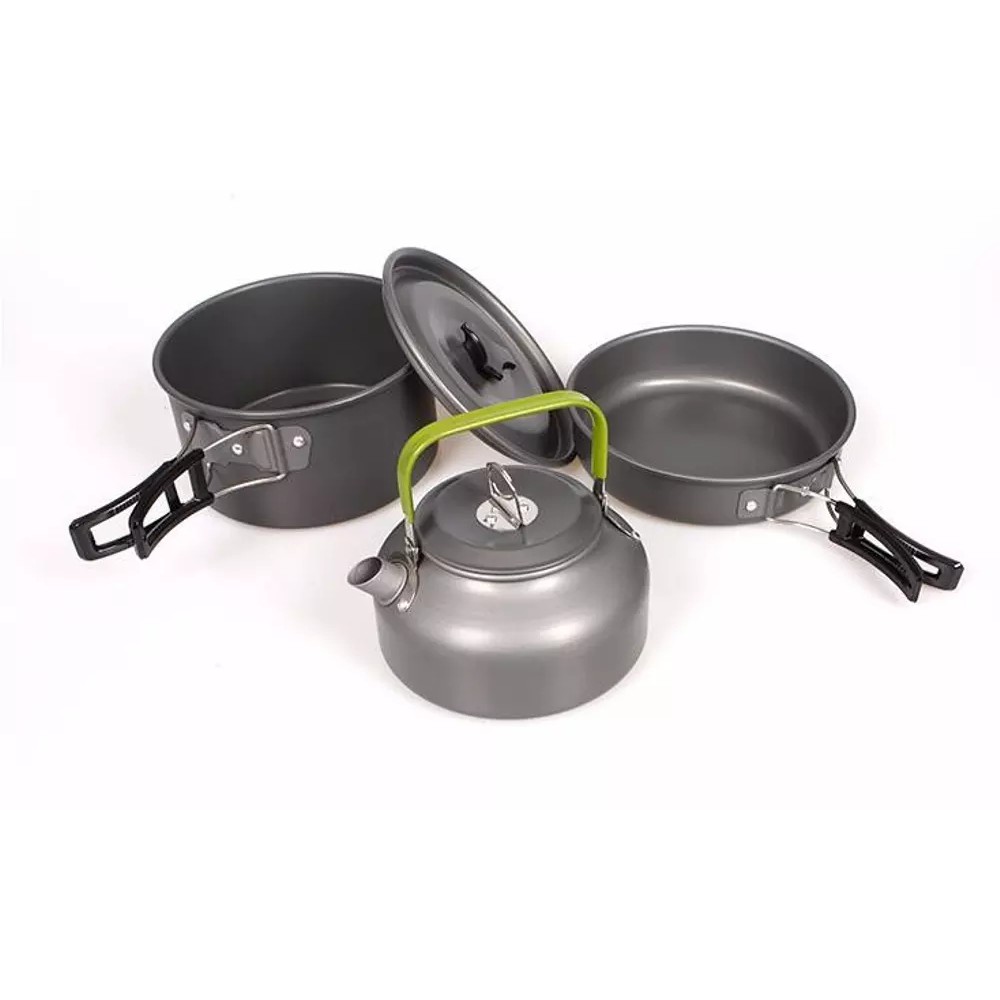 Jual Nesting Outdoor Cooking Set DS302 dengan Teko Cattle | Shopee ...