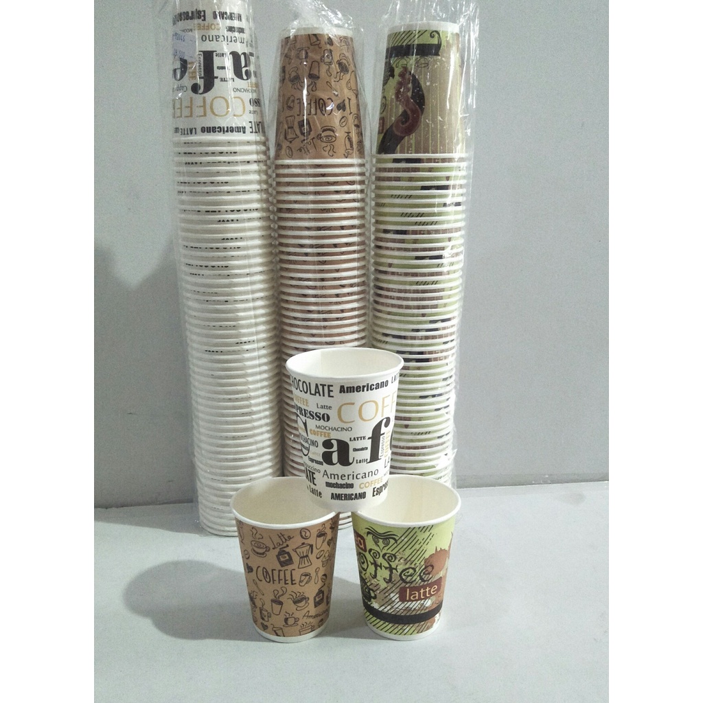Jual GELAS KERTAS KOPI / GELAS SEKALI PAKAI / PAPER CUP DISPOSABLE SINGLE USE | Shopee Indonesia
