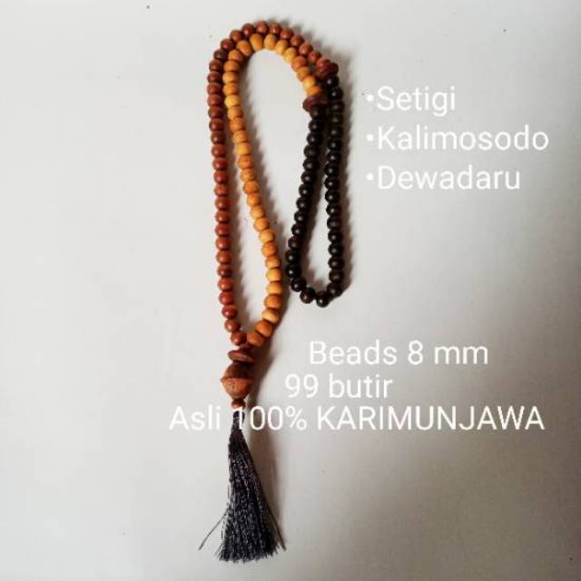 Jual Tasbih 99 Butir Material 3 Kayu Karimunjawa | Shopee Indonesia