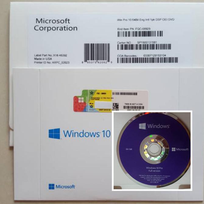 Jual Windows 10 professional full package Original microsoft OBRAL ...