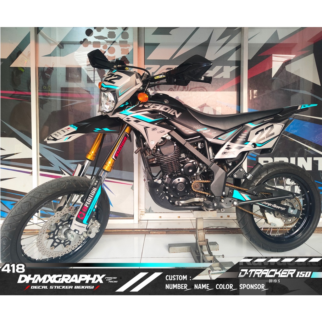 Jual DHMX Decal Sticker D Tracker D-Tracker 150 (DT-19 S) | Shopee ...