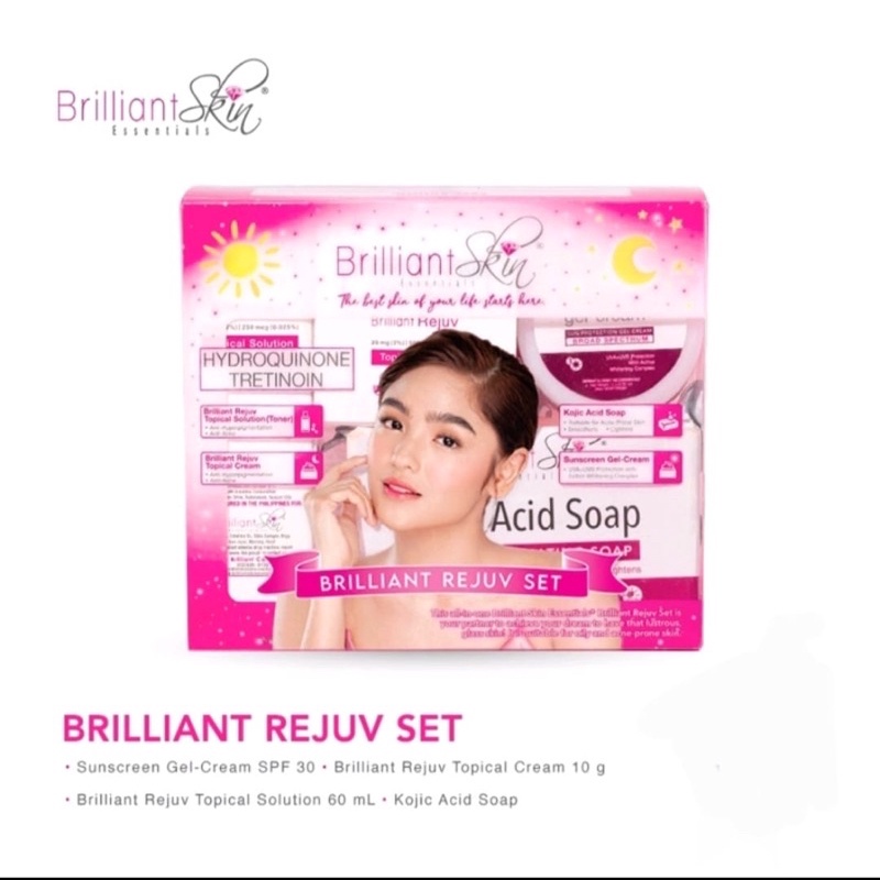 Jual Brilliant Skin Rejuvenating Facial Set Whitening Original 100