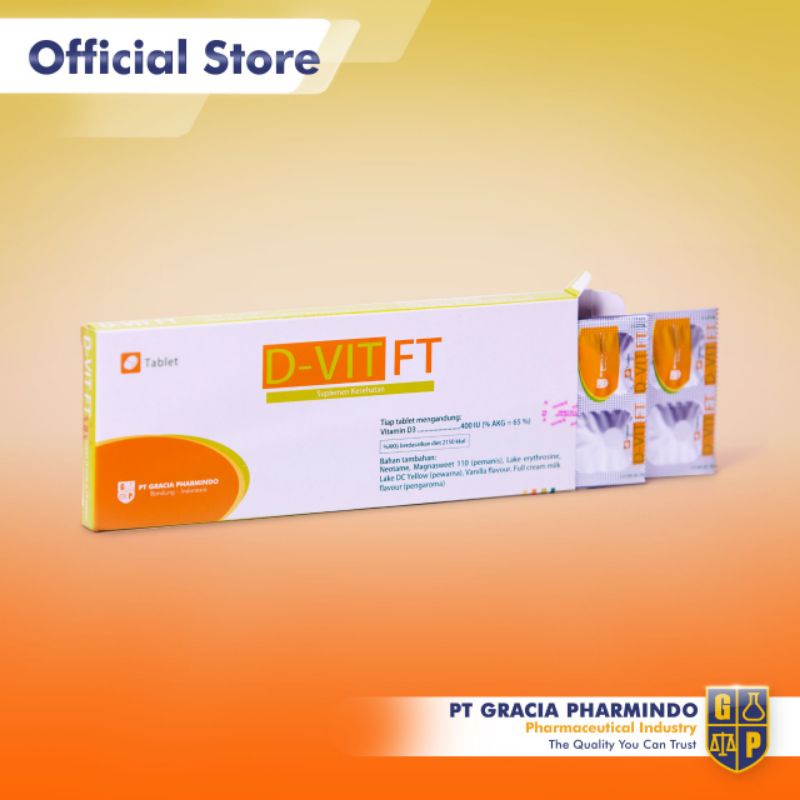 Jual D-Vit Flash Tab - Vitamin D3 400 IU - Bantu Jaga Daya Tahan Tubuh ...