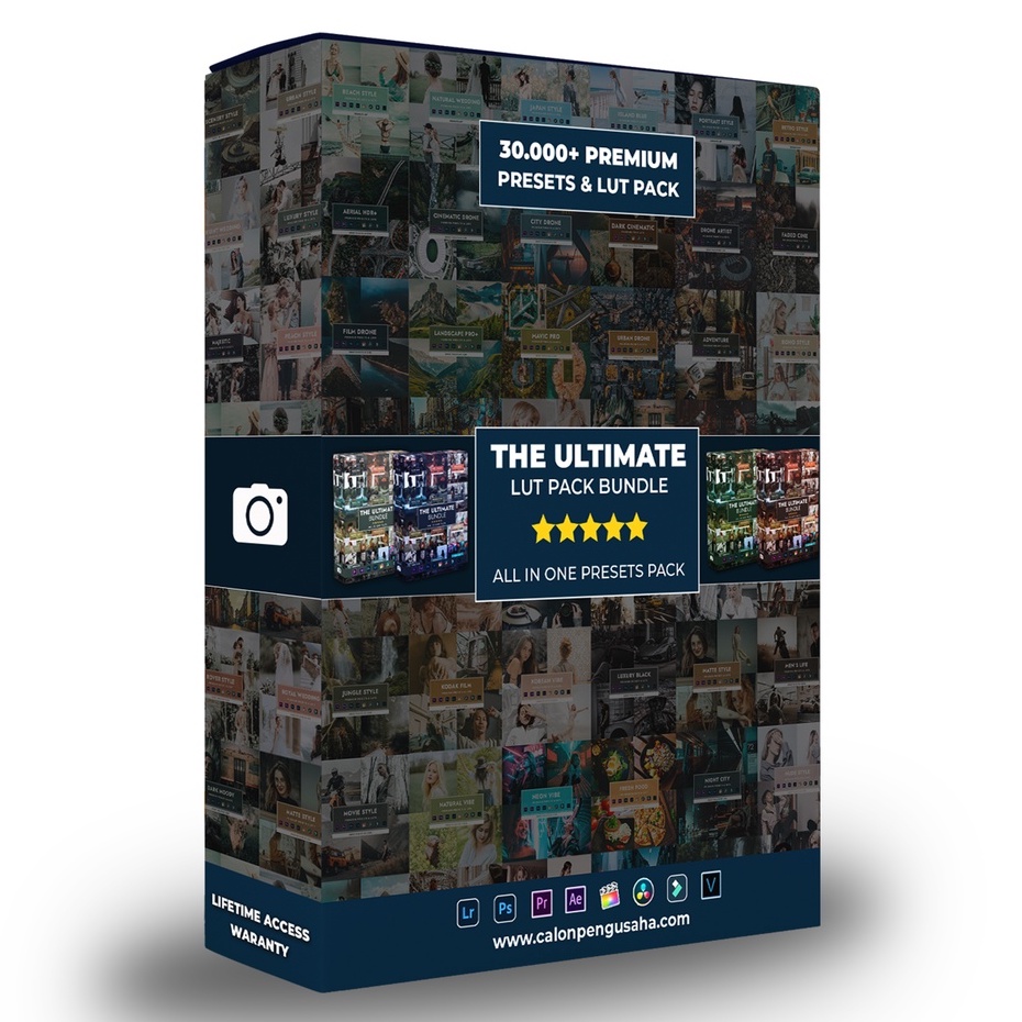 Jual 30.000+ Premium Lut Pack & Presets Lightroom Terlengkap LUTs Bundle | Shopee Indonesia