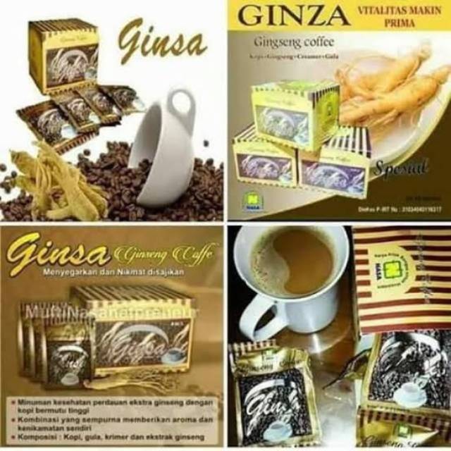 Jual KOPI GINSA GINSENG ORIGINAL - Kopi Kesehatan Berjuta Khasiat | Shopee Indonesia