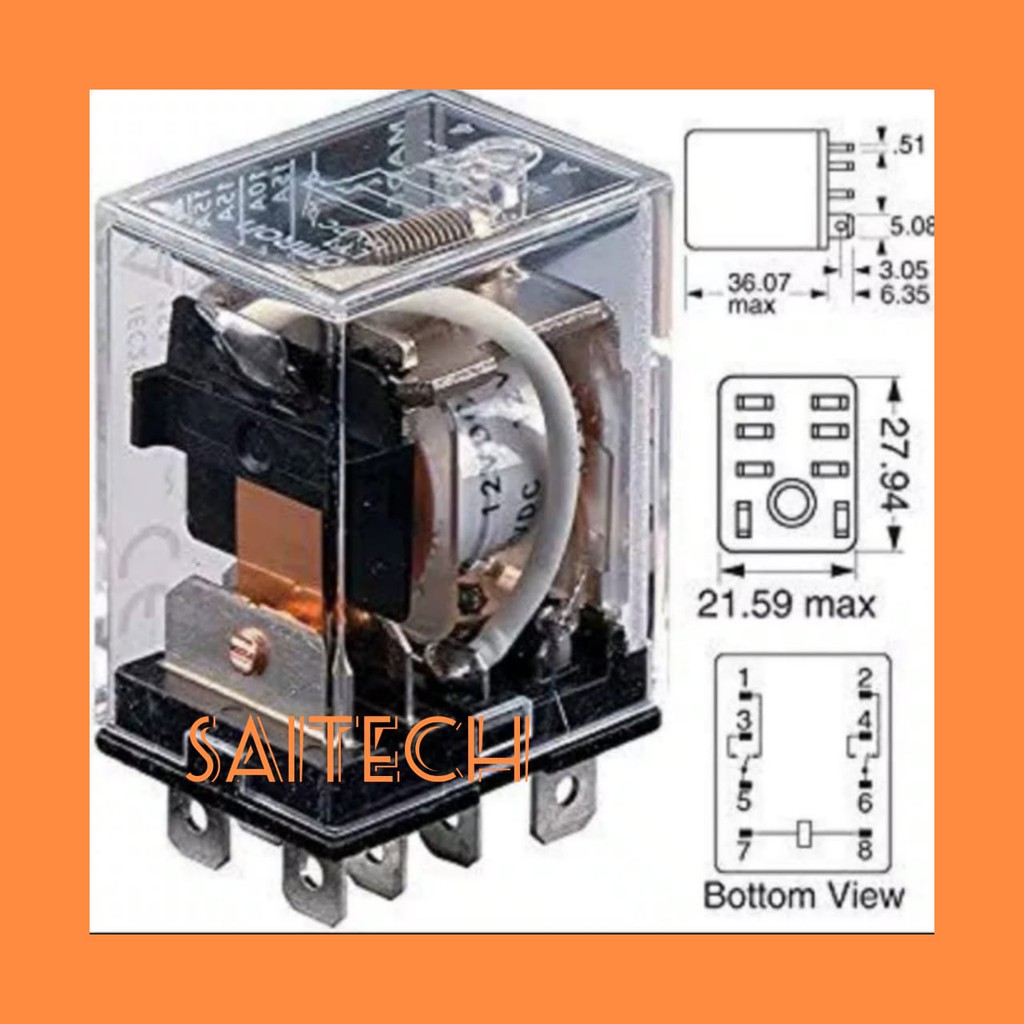 Jual Relay Omron LY2 Original 220VAC, 24VDC | Shopee Indonesia