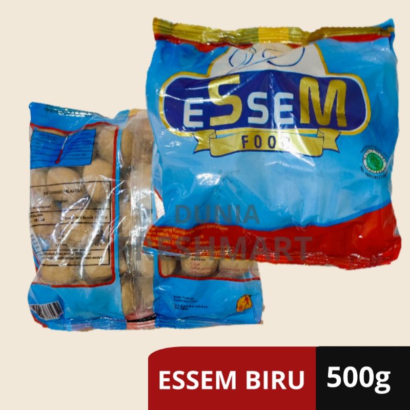 Jual ESSEM BAKSO SAPI BIRU 700GRAM ISI 50BUTIR BASO SAPI BEEF BALL ESEM ...