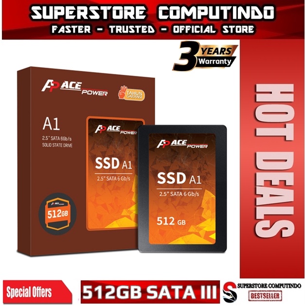 Jual SSD Ace Power A1 512GB SATA III | Shopee Indonesia