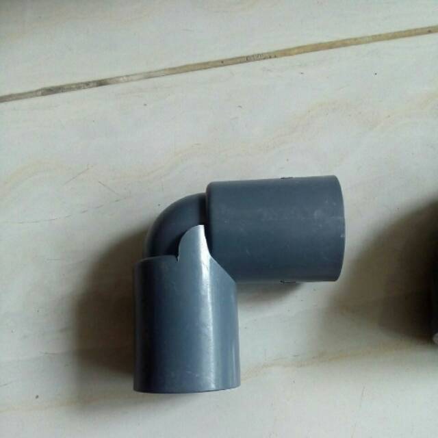 Jual Elbow keni knee sambungan pipa pvc polos elbo 1" 1 1/2" 1 1,5 inch | Shopee Indonesia