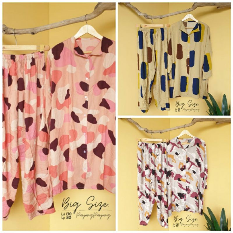 Jual PIYAMA ONE SET BIG SIZE (JUMBO) | Shopee Indonesia