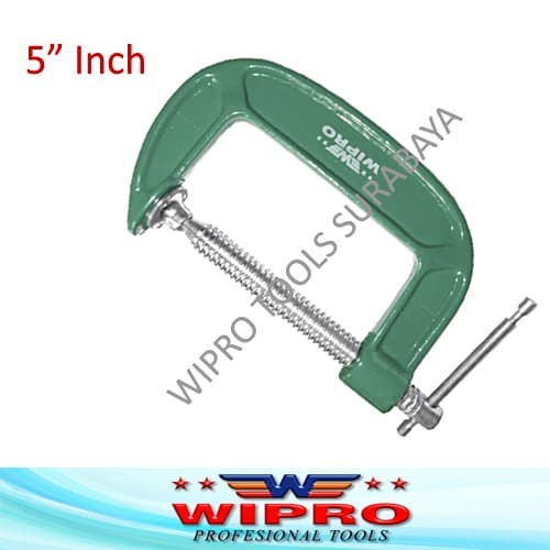 Jual Clamp Catok Klem C G Heavy Duty Wipro 5 Inch | Shopee Indonesia