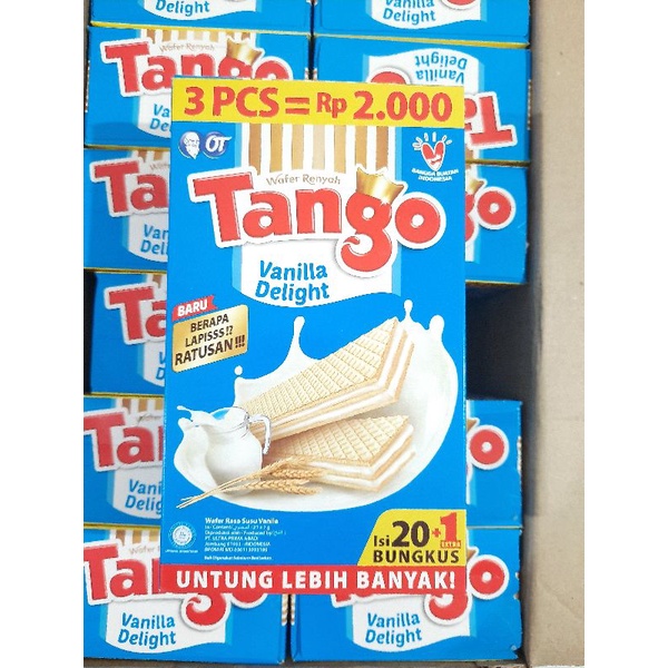 Jual FREE PACKING KARDUS !!! Tango Wafer 1 box isi 20x5gr | Shopee ...