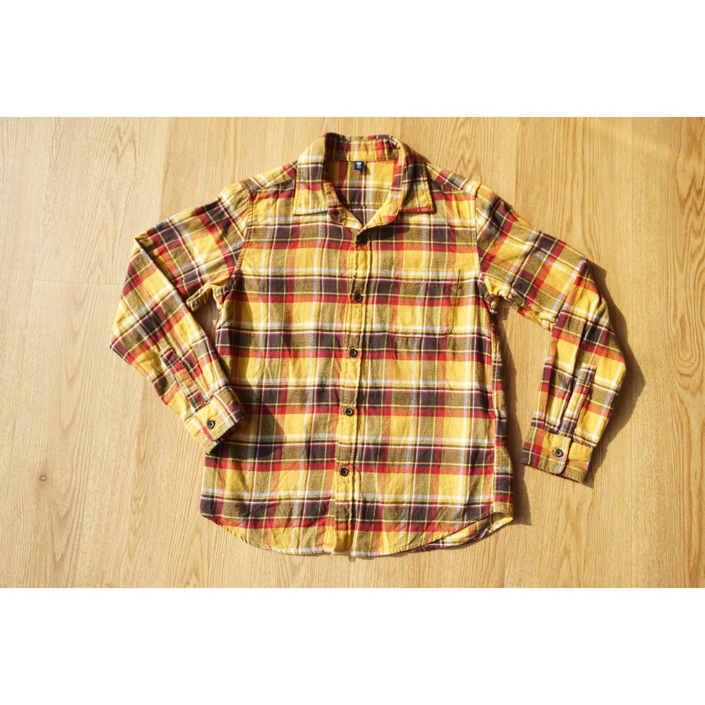 Jual UNIQLO Kids (Preloved - Preschool Kids Flannel Longsleeve Shirt ...