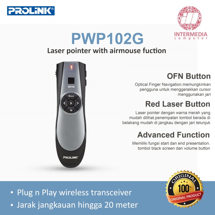 Jual Laser Pointer Prolink PWP102G | Shopee Indonesia