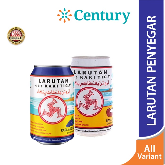 Jual Larutan Penyegar Cap Kaki Tiga Kaleng 320mL / minuman Panas Dalam / Radang Tenggorokan ...