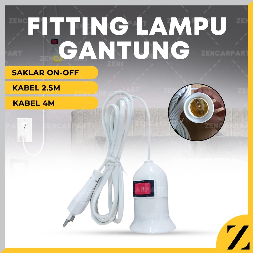 Jual Fitting Bohlam Lampu Saklar On Off Gantung Kabel Saklar Switch On ...