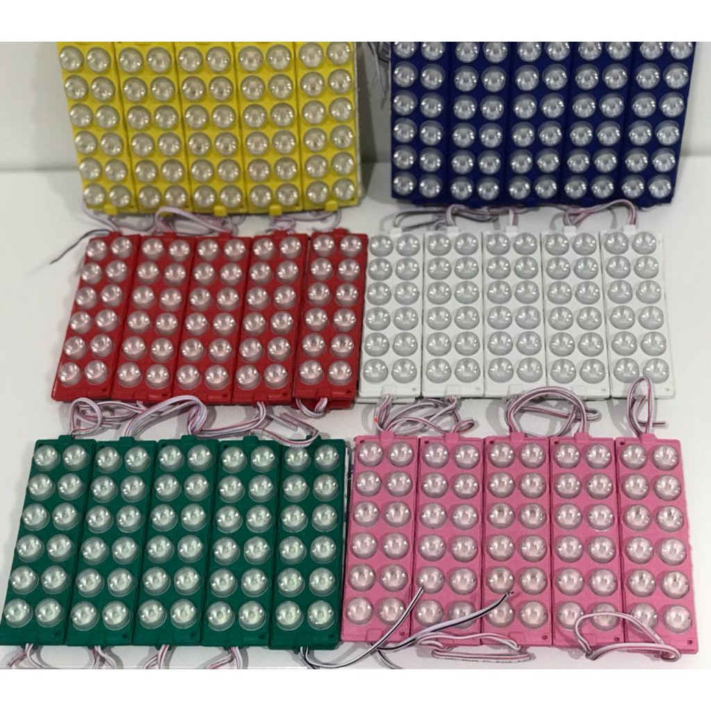 Jual Lampu LED Module 12 Mata (2x6) 12 Volt / LED Modul 12V 2x6 Mata ...