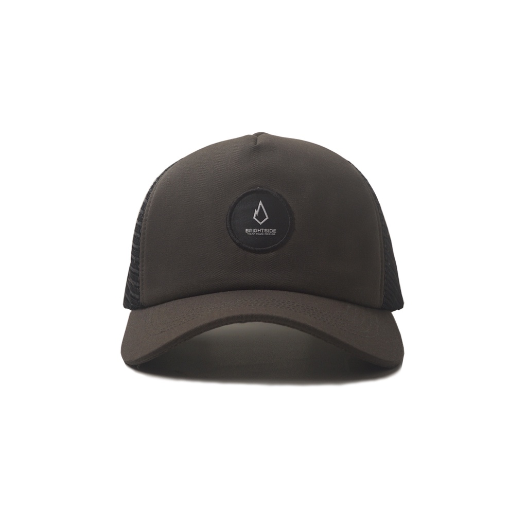 Jual Brightside Topi Trucker Hat Block 03 Grey | Shopee Indonesia