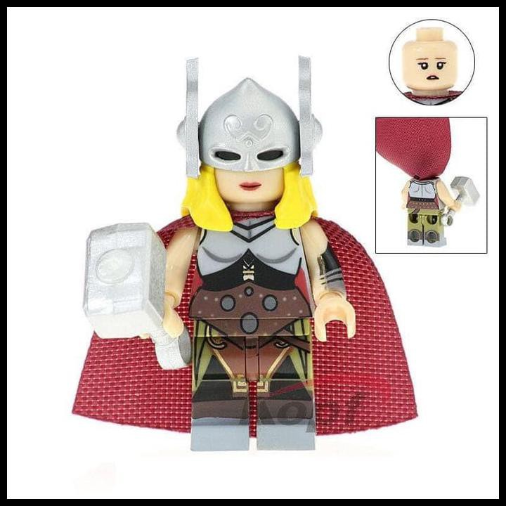 Jual MARVEL COMICS LADY THOR FEMALE JANE FOSTER MINIFIGURE MINIFIG LEGO ...