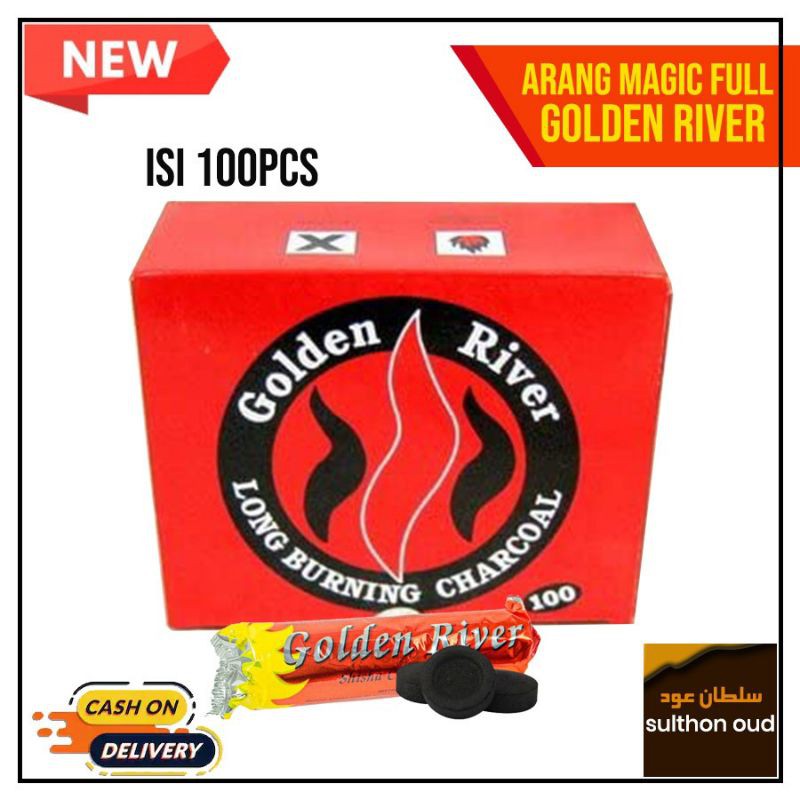 Jual Arang Magic Charcoal Briket Untuk Dupa Bukhur Gaharu Golden River ...