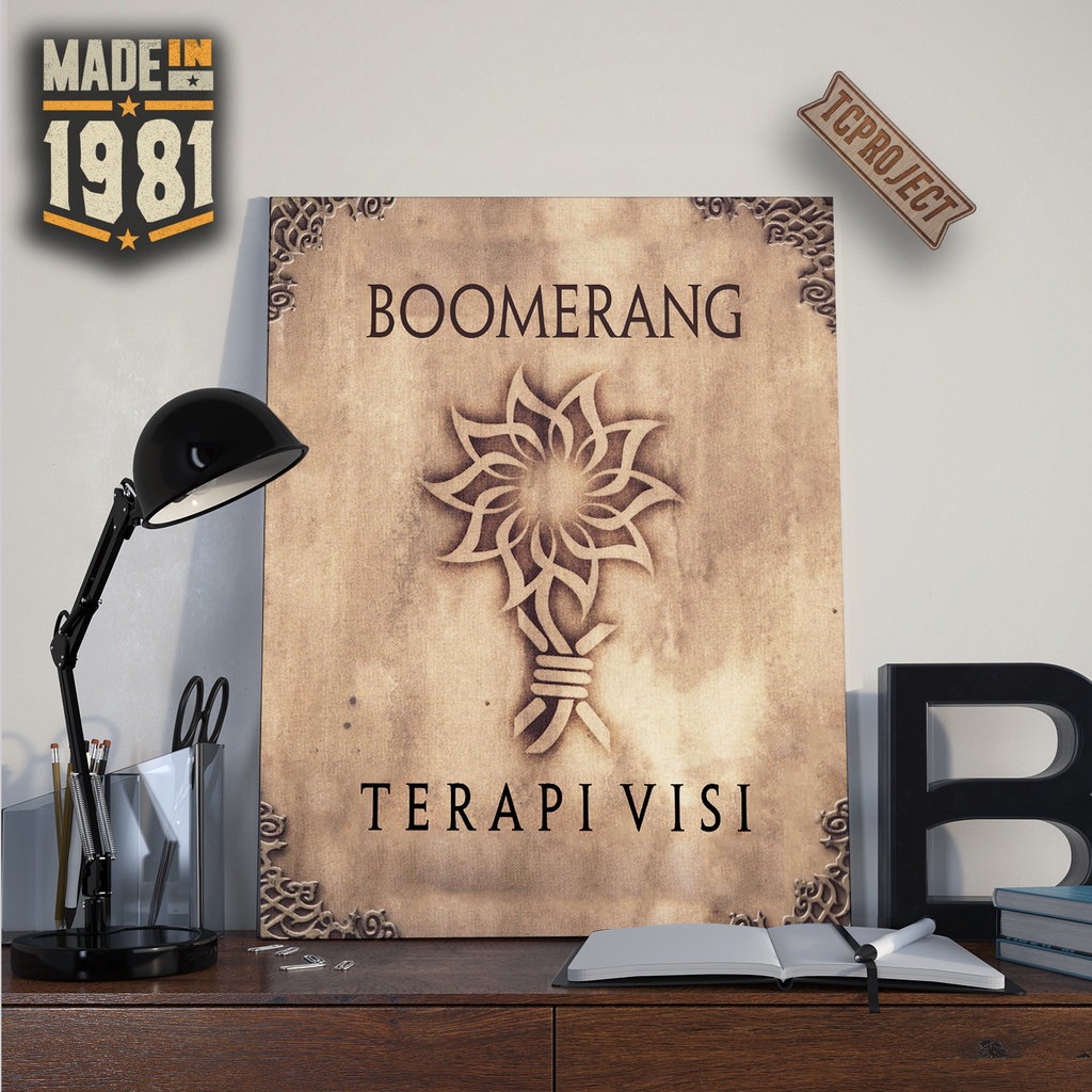 Jual Poster boomerang terapi visi - Poster Kayu - Hiasan Dinding ...