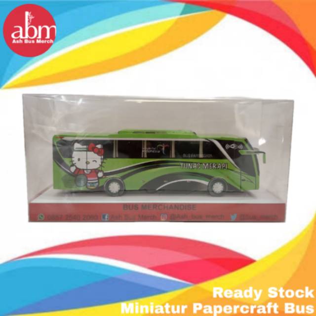 Jual Miniatur Papercraft Bus "Tunas Merapi" | Shopee Indonesia