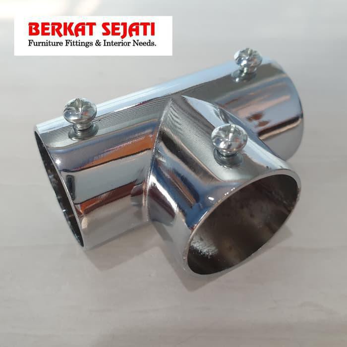 Jual Joint Join Pipa Bracket Sambungan Pipa Bulat 1" inch 25mm T 3 ...