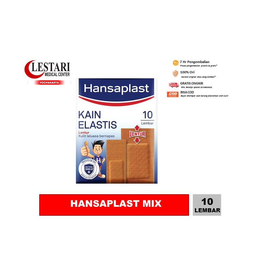 Jual Hansaplast Mix Besar Kecil [1 Pack/10 Lembar] - mix campur ...