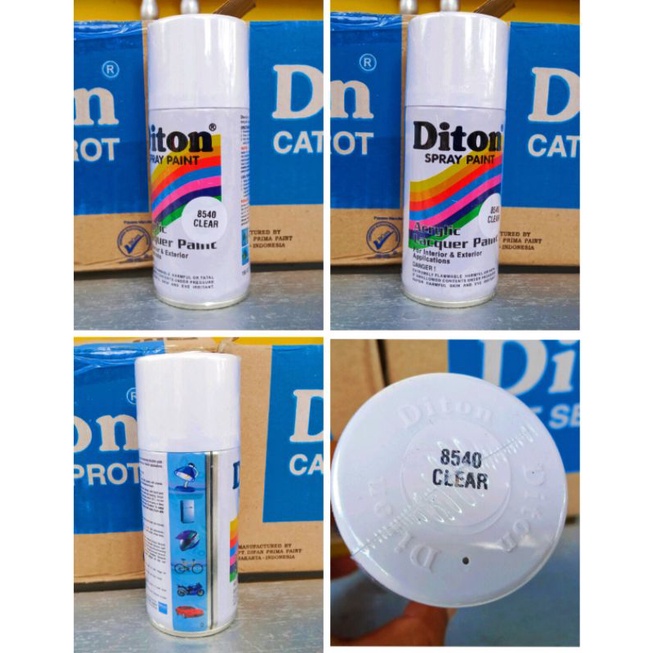 Jual Cat plitur semprot Pilok Diton Clear Spray paint bening pilox 150 ...