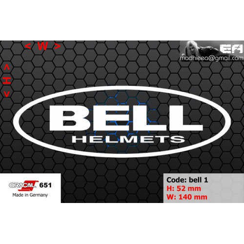 Jual ea cutting sticker / decal Code: bell 1 ( sponsor logo ) | Shopee ...