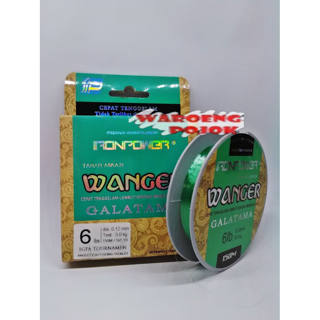 Jual Senar Pancing Iron Power Wanger Galatama 6lb 150M | Shopee Indonesia