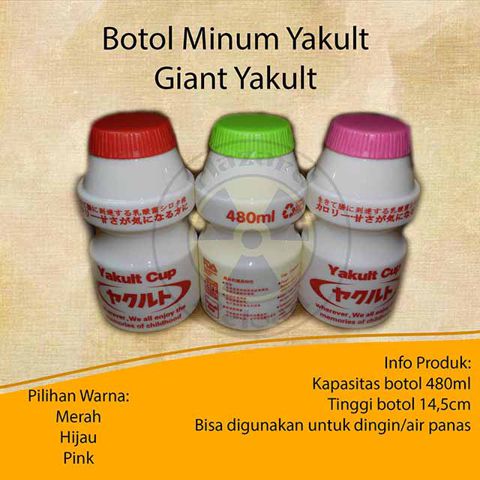 Jual Botol Minum / Botol Minum Yakult / Botol Yakult / Giant Yakult ...
