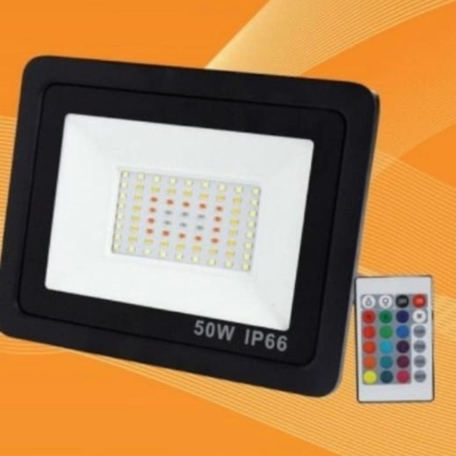 Jual Lampu Sorot Tembak RGB Warna Warni 50W RGB JKL bagus awet | Shopee Indonesia