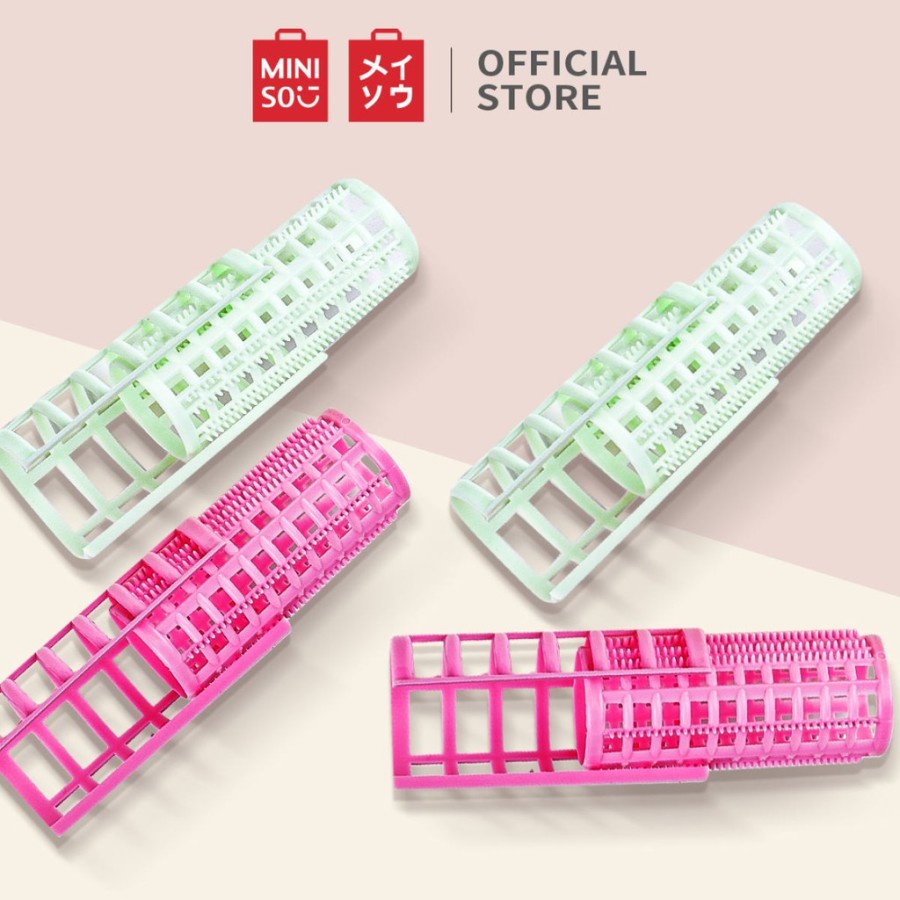 Jual MINISO Medium Hair Roller 8 pcs Rol Rambut ORIGINAL | Shopee Indonesia
