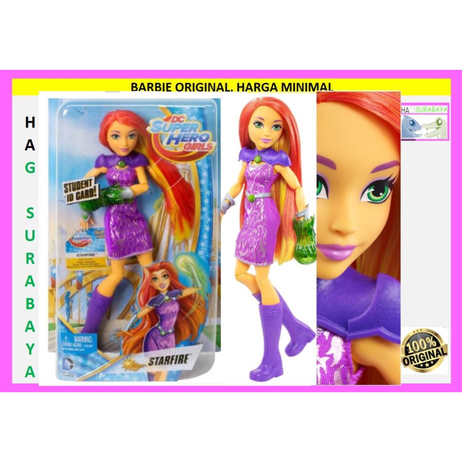 Jual Barbie DC Super Hero Girl Starfire | Shopee Indonesia
