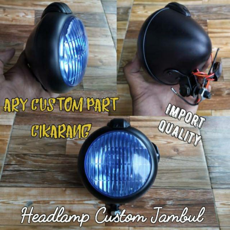 Jual Lampu custom Chopper choper streetcup caferacer japstyle scrambler ...