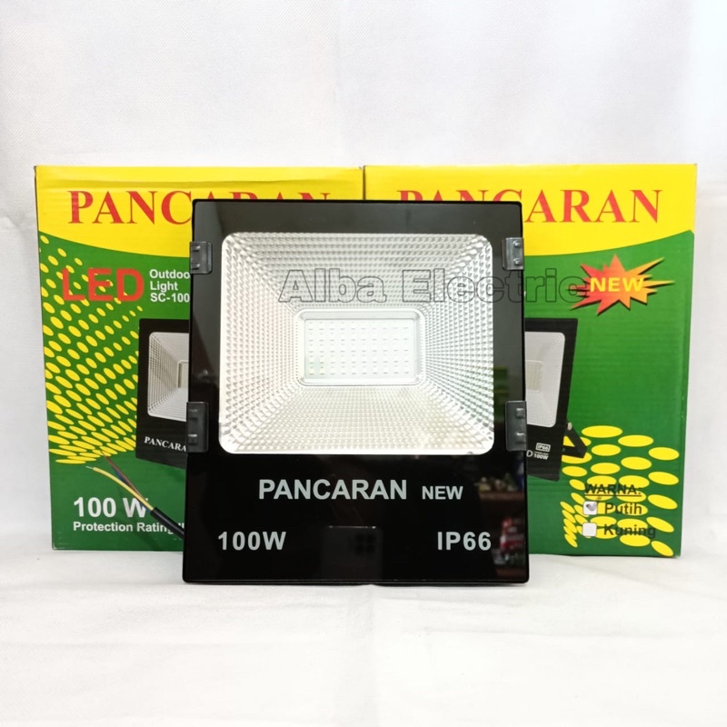 Jual LAMPU SOROT LED 100 Watt Putih PANCARAN FREE BUBBLE WRAP Lampu ...