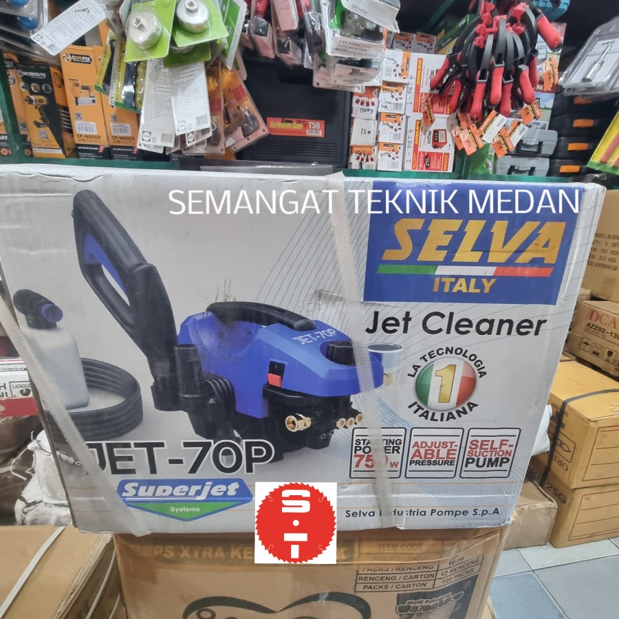 Jual JET-70P MESIN STEAM CUCI JET CLEANER AC 70 105 BAR SELVA ITALY ...