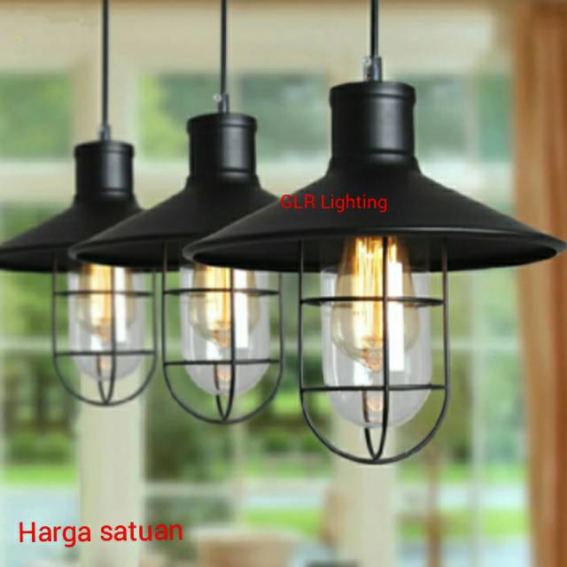 Jual Lampu gantung kap vintage/kap jaring cafe/meja makan | Shopee ...