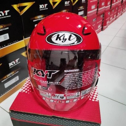 Jual KYT DJ MARU SOLID FIRE RED | Shopee Indonesia