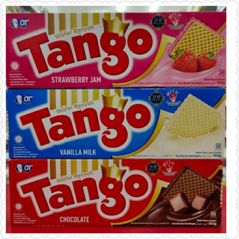 Jual Tango Wafer Vanilla Milk 163gr | Shopee Indonesia