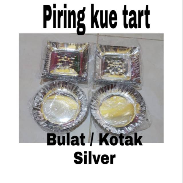Jual Piring kue tart SILVER dan GOLD 10 biji | Shopee Indonesia