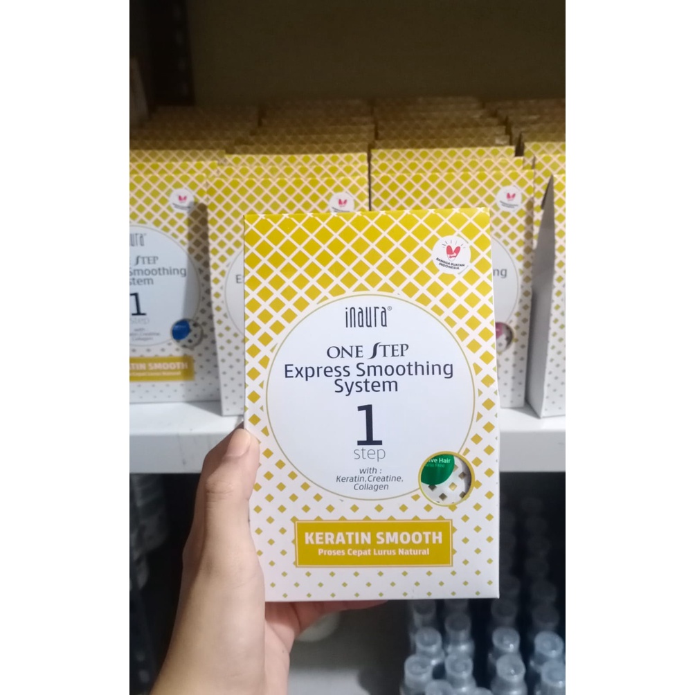 Jual Inaura One Step Express Keratin Smoothing System - Pelurus Rambut 130ml (Step 1 130ml ...