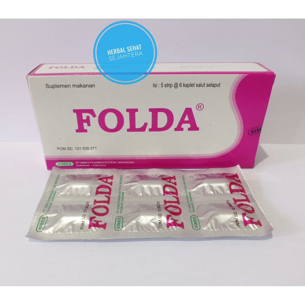 Jual FOLDA Folda folda Tablet - Multivitamin dan Mineral Ibu hamil ...