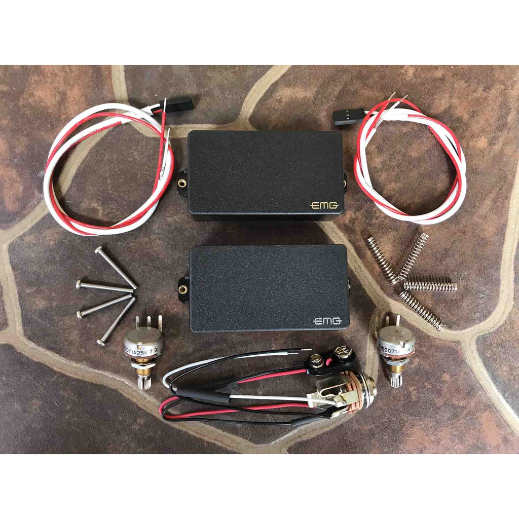 Jual Pickup Sepul Gitar Aktif EMG 81 85 Guitar Pickups Active Kumplit ...