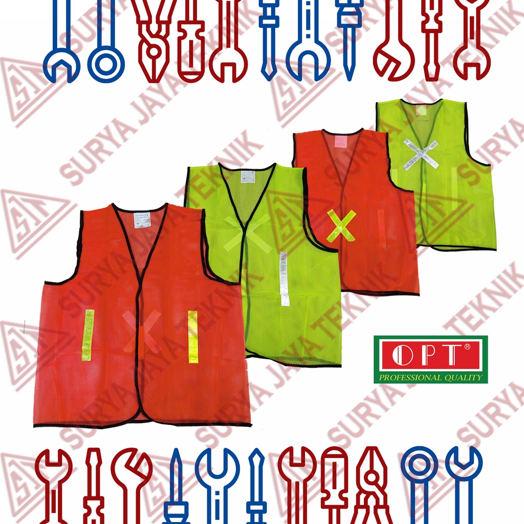 Jual Rompi Safety Jaring Merah / Safety Vest Net XL XXL XXXL | Shopee ...
