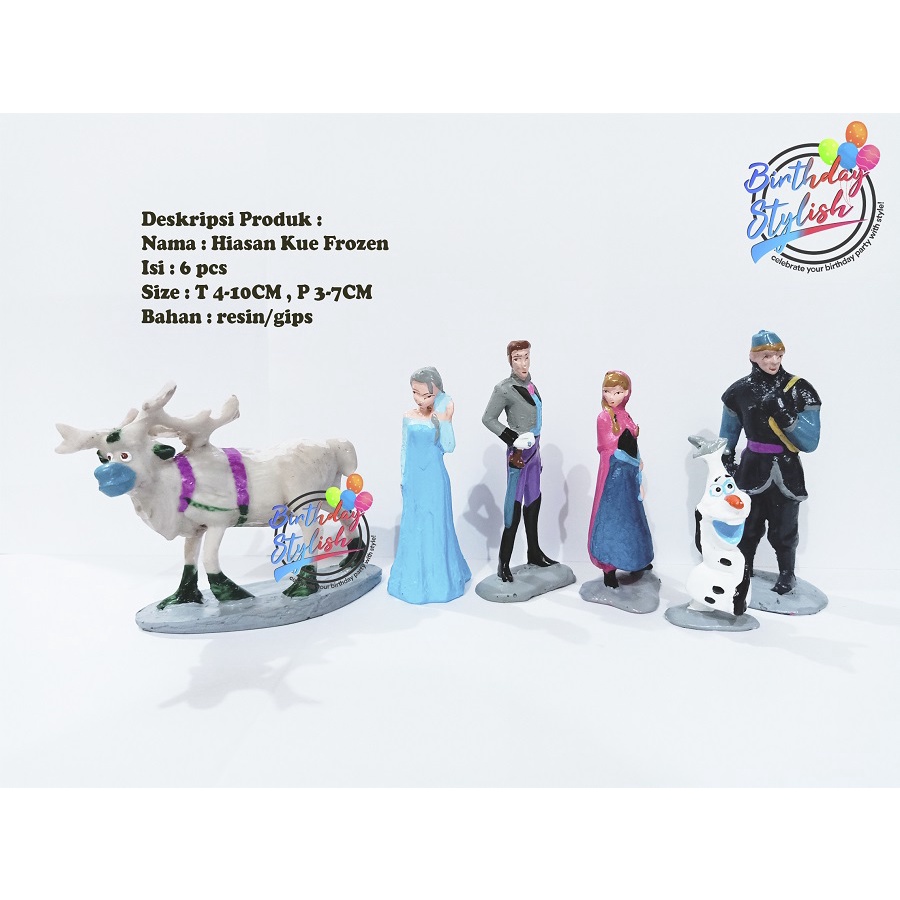 Jual Topper Kue Frozen / Hiasan Kue Frozen Elsa Anna isi 6PCS | Shopee ...