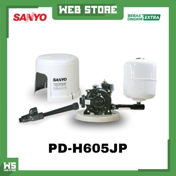 Jual Pompa Air Sumur Dalam Otomatis Sanyo PD-H605JP Water Pump Japan ...